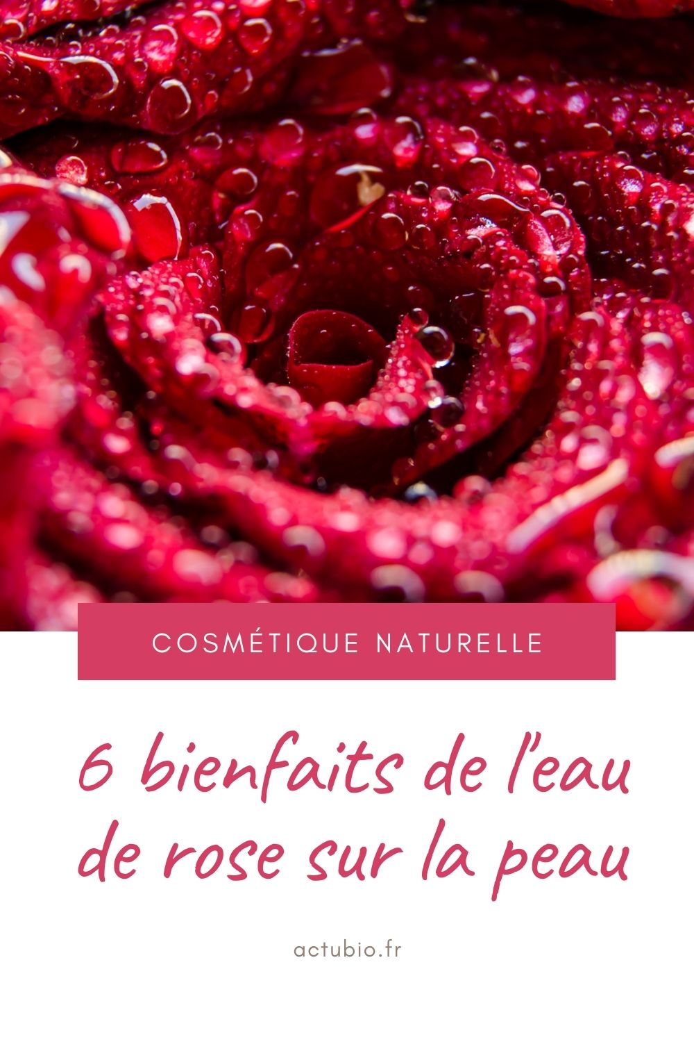 Les 6 bienfaits de l'eau de rose sur la peau - Cosmétique Actubio.fr